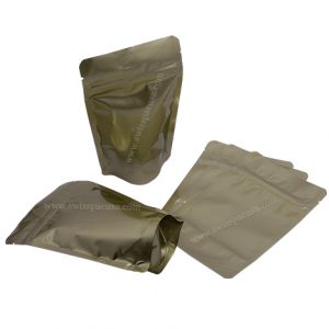Matt Gold Smell Proof Packaging Bags