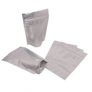 Matt Silver Smell Proof Packaging Bags